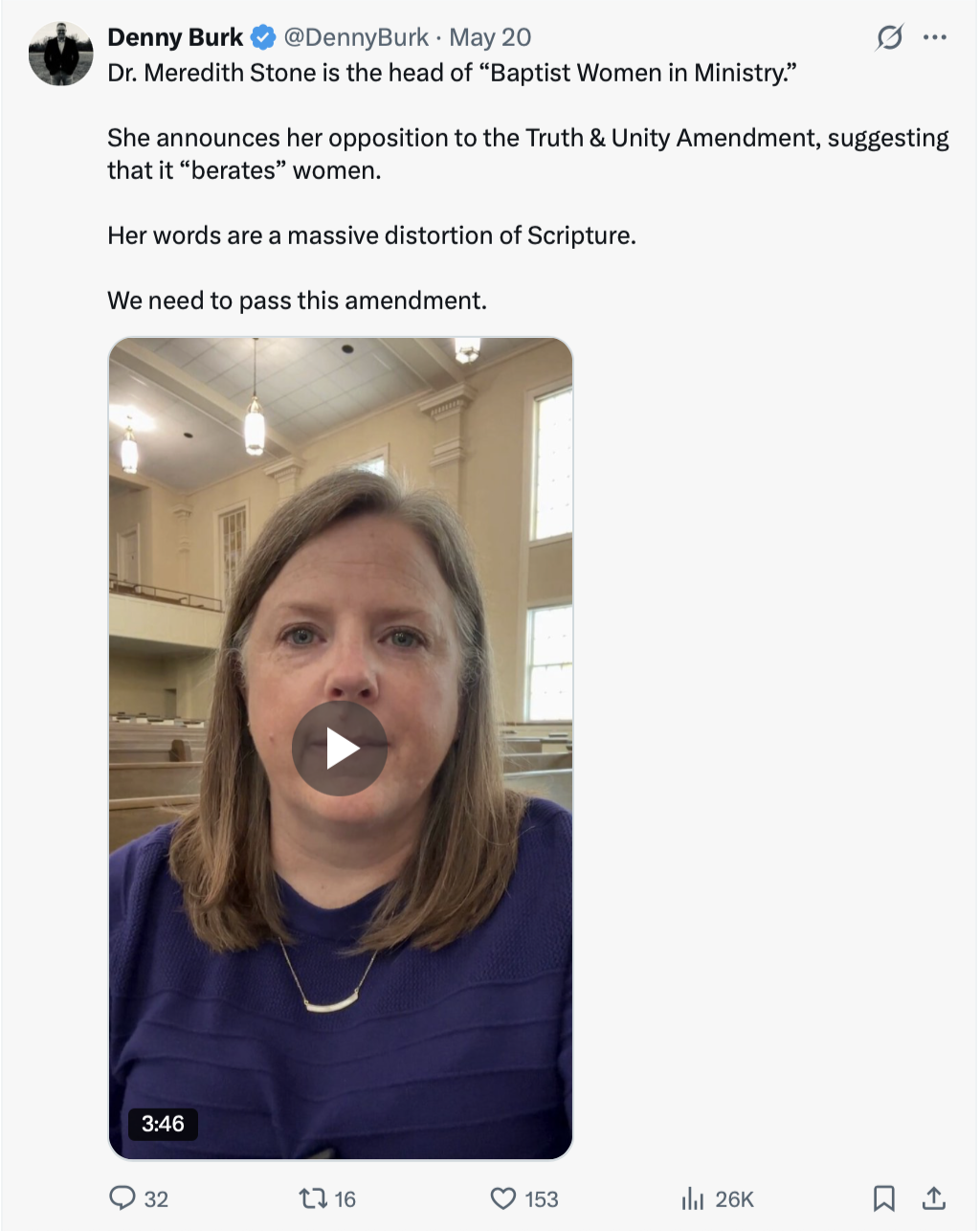In conversation with Meredith Stone about Mohler’s amendment – Baptist ...
